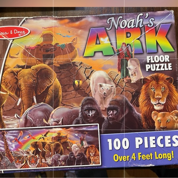 Melissa & Doug | Toys | Melissa Doug Noahs Ark Over 4 Feet Floor Puzzle ...